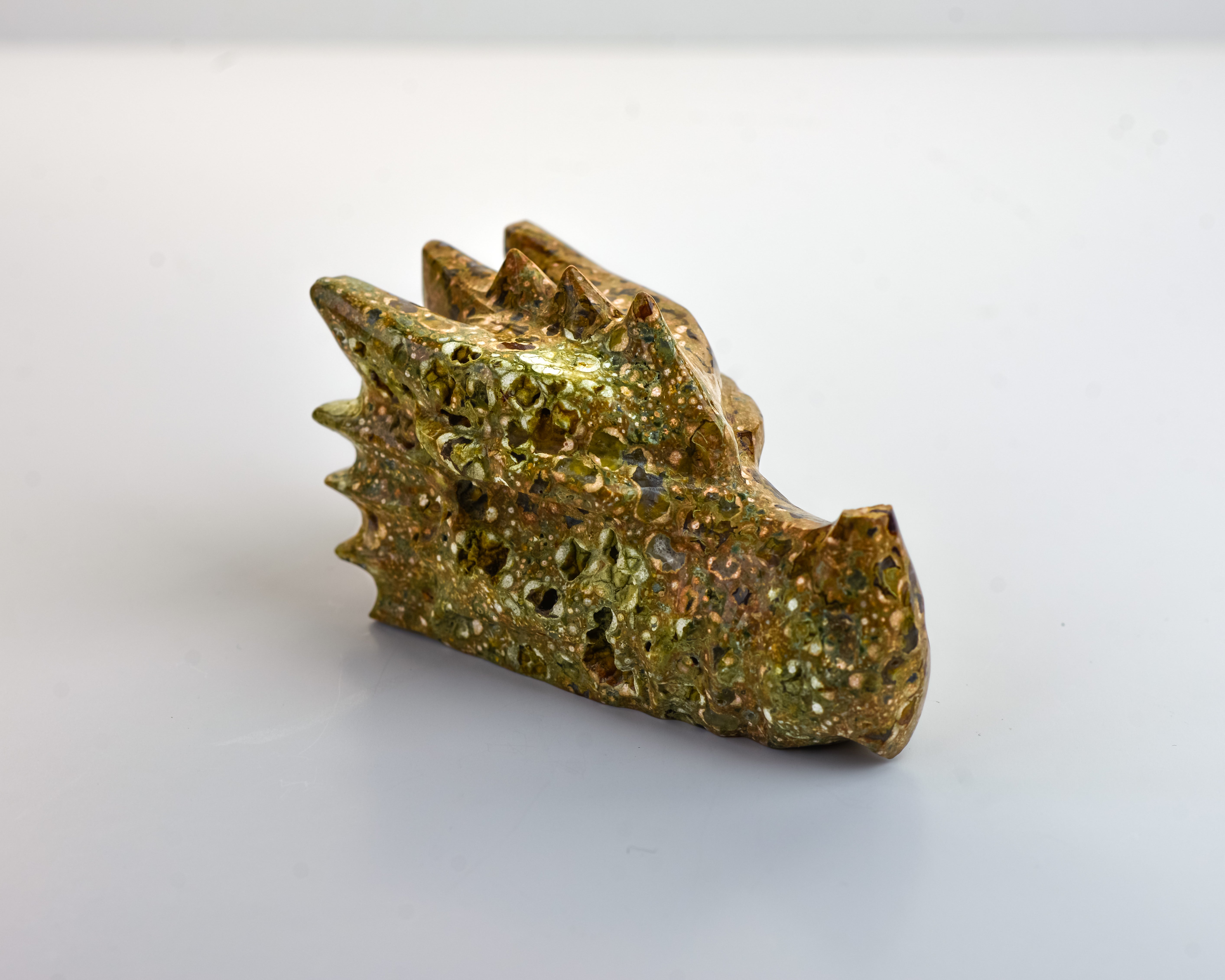 Rainforest Jasper Dragon Head | Dragon on Sea